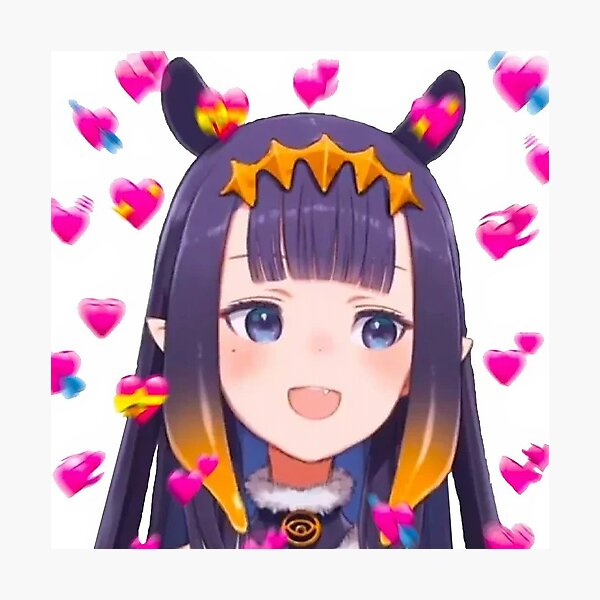 "Ninomae Inanis Heart Emoji" Photographic Print for Sale by Gawrgura ...