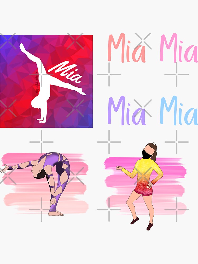 "Mia Custom Sticker Pack *pick M or L*" Sticker by GCDIllustrated ...