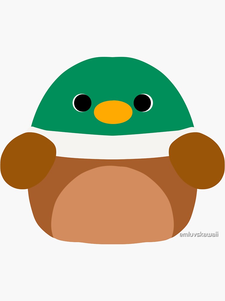 "Avery the Duck Squishmallow" Sticker for Sale by emluvskawaii | Redbubble