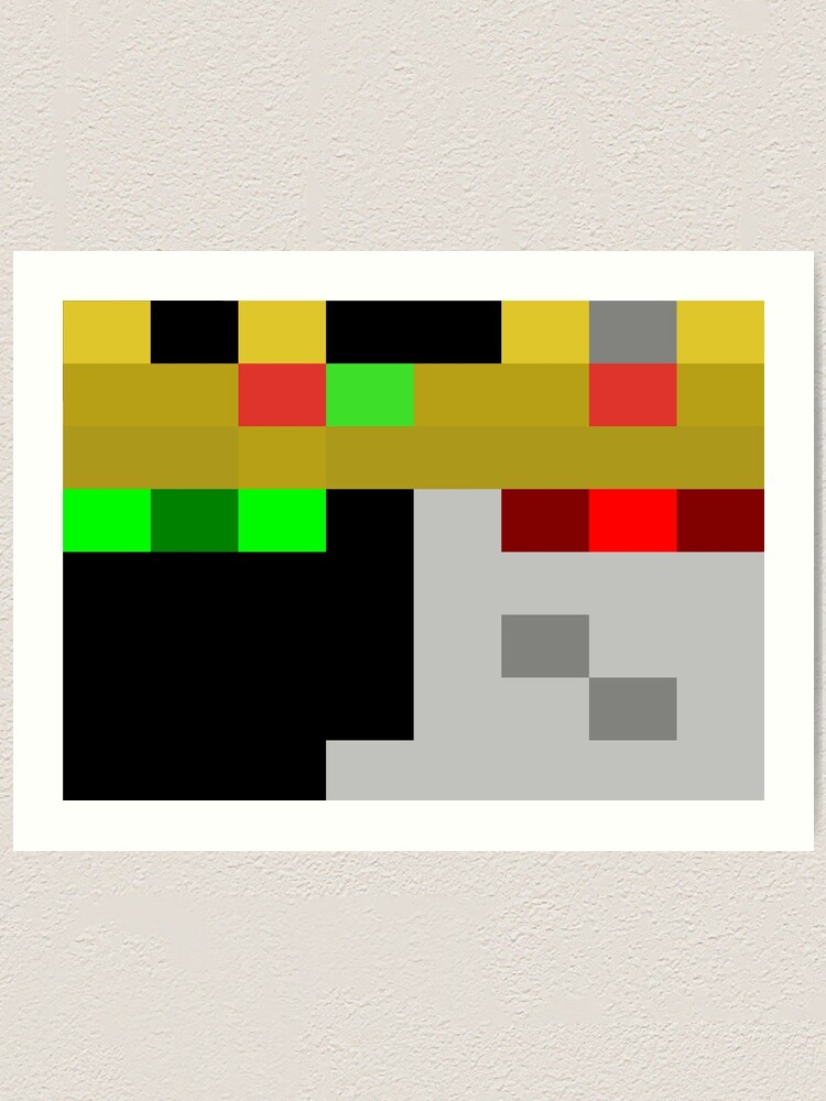 "ranboo minecraft skin head" Art Print by paintpanda1408 | Redbubble