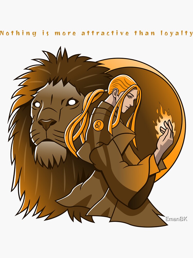 "A Loyal Lion Design" Sticker for Sale by EmanBK | Redbubble