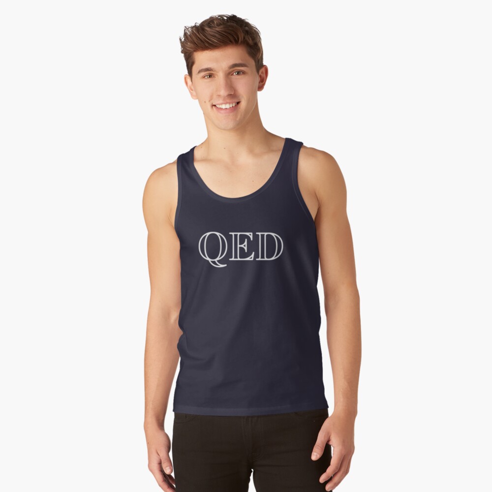 "QED" Sticker for Sale by Designsanity | Redbubble