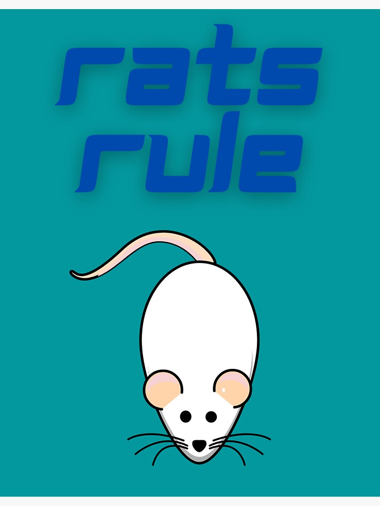 "Rats Rule" Sticker for Sale by shirtsbyshelley | Redbubble