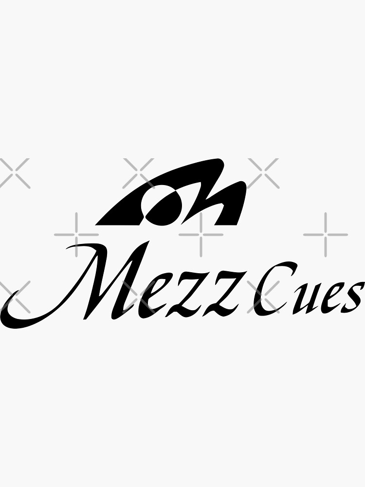 "MEZZ CUES GRAY AND WHITE" Sticker for Sale by diego75bcn | Redbubble