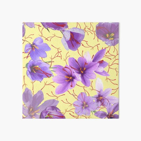 "Saffron Flower - Color variation: calamansi " Art Board Print for Sale ...