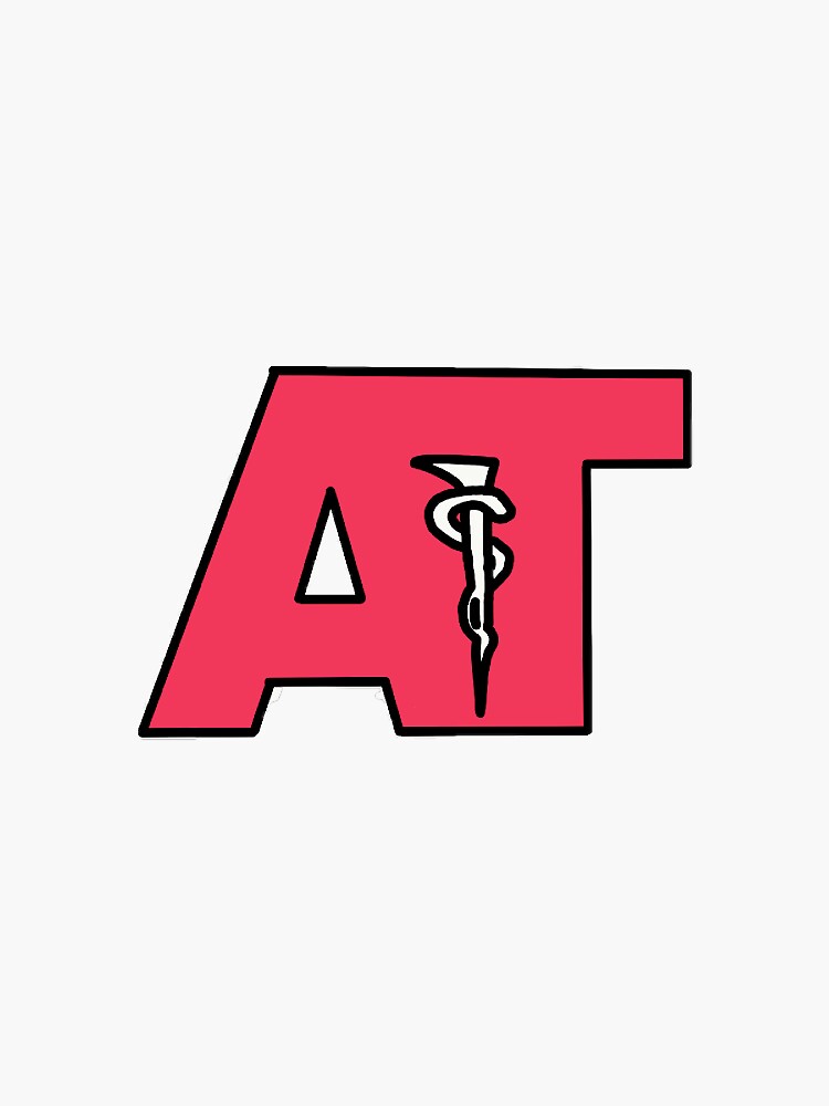 "Pink Athletic Training Logo" Sticker for Sale by rosiepiscitello ...