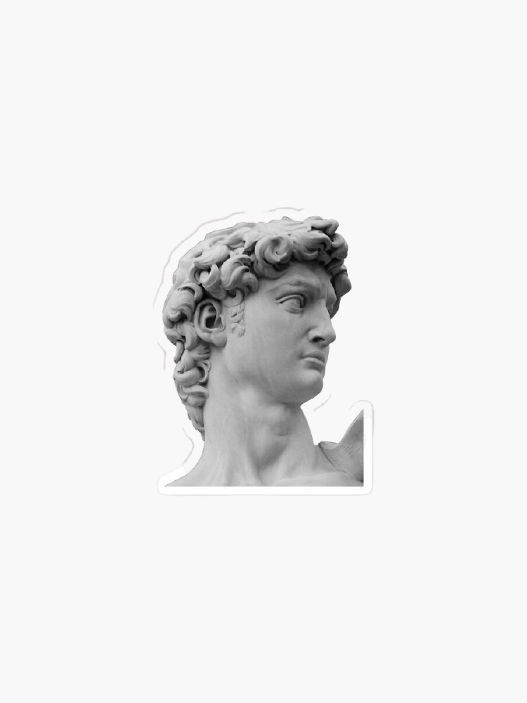"David Michelangelo Sticker" Sticker by HananeJouhari | Redbubble