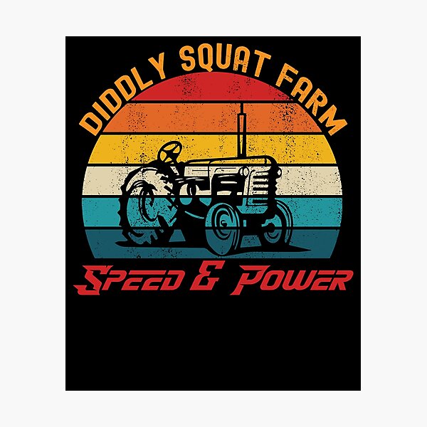 "Diddly Squat Farm Speed And Power tractor lover ,Retro vintage tractor ...