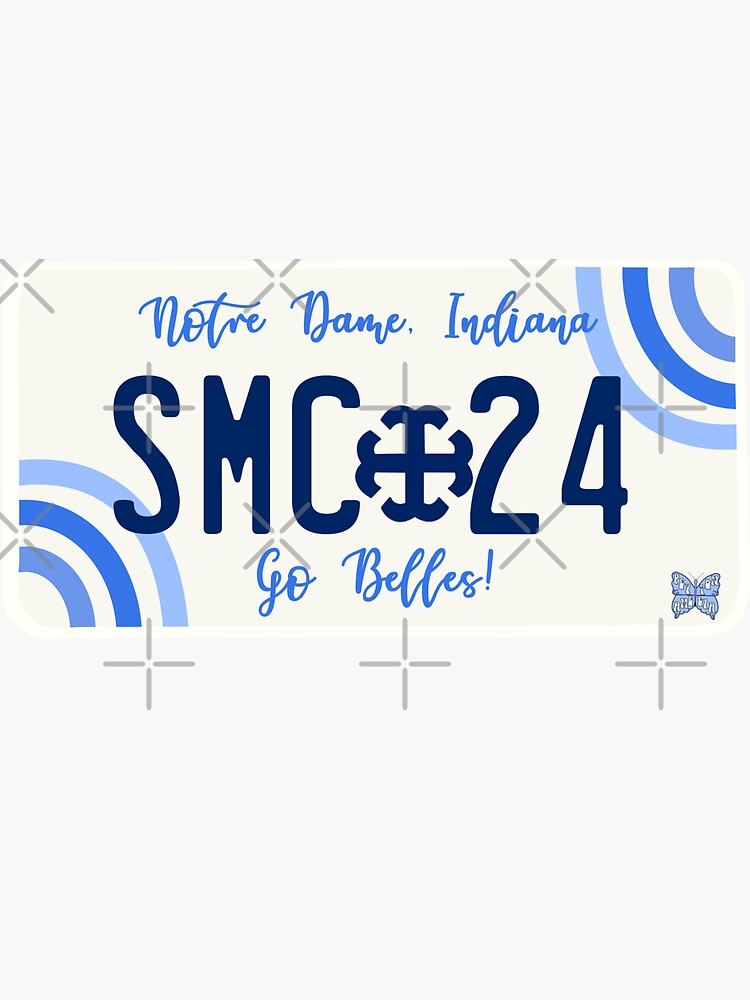 "SMC ‘24 license plate" Sticker for Sale by peeeyyyton | Redbubble