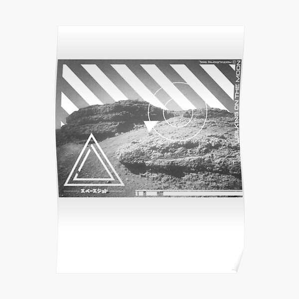 "Walking on the moon // Techwear" Poster for Sale by SpaceJod | Redbubble