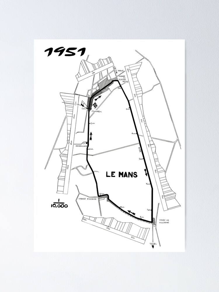 "Famous French track " Poster by 23ARTS | Redbubble