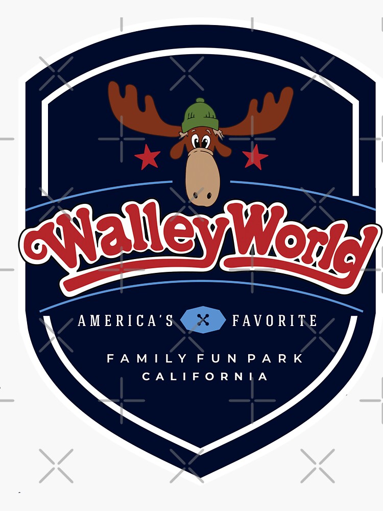 "Walley World - modern vintage logo " Sticker for Sale by Primotees ...