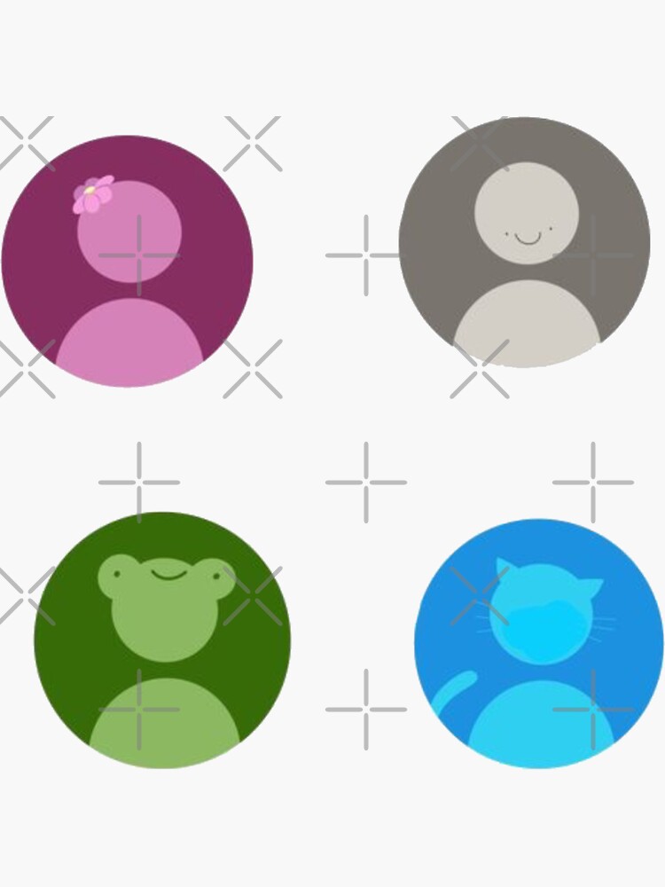 "Custom Default Profile Picture Pack" Sticker for Sale by Dino-Da ...