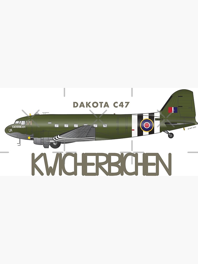 Lámina fotográfica «DAKOTA C47 SKYTRAIN - KWICHERBICHEN» de PARAJUMPER ...