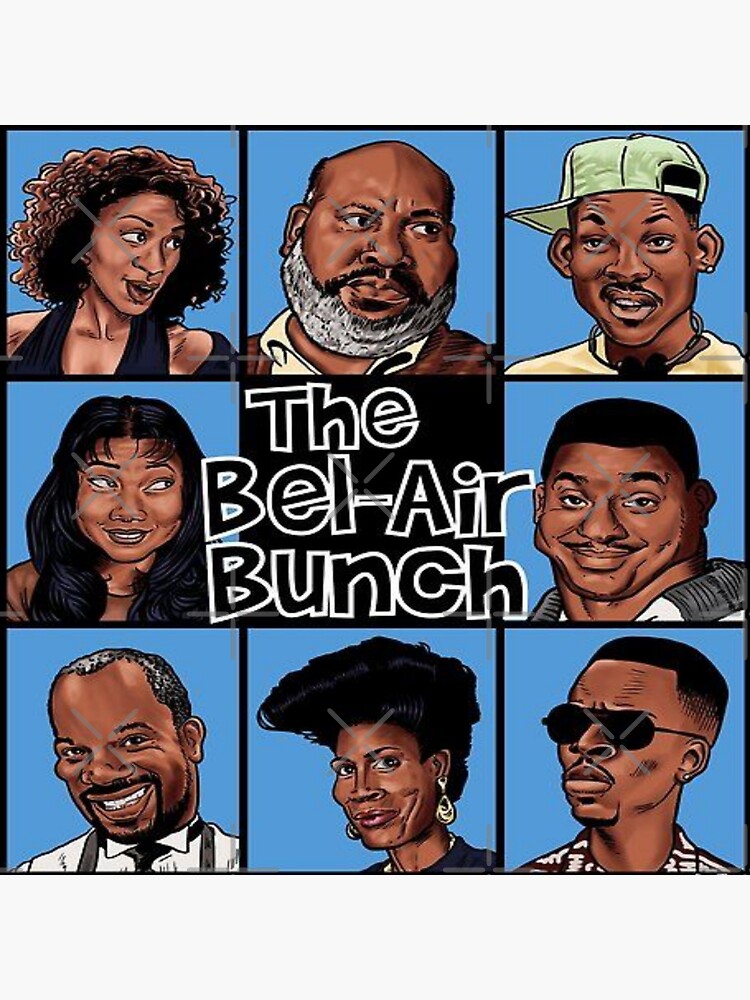 "the bel-air bunch" Sticker by hamdellah | Redbubble