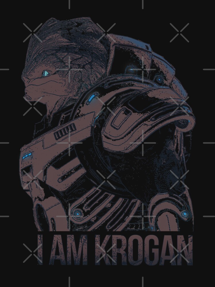 "I AM KROGAN" T-shirt for Sale by planetmachine | Redbubble | grunt t ...