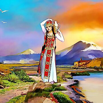 "The Masis Ararat Lady Armenia" Poster for Sale by doniainart | Redbubble
