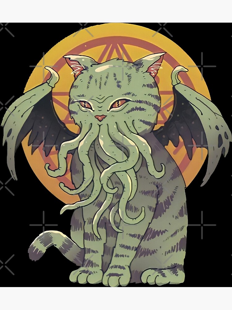 "Cathulhu - Cthulhu cat" Poster for Sale by Minotaur101 | Redbubble