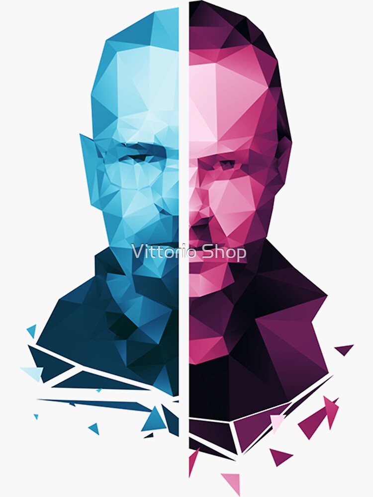 Walter White And Jesse Pinkman Sticker For Sale By Amoooree1 Redbubble
