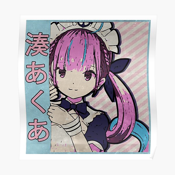 "Minato Aqua Hololive" Poster by TonaPlancarte | Redbubble