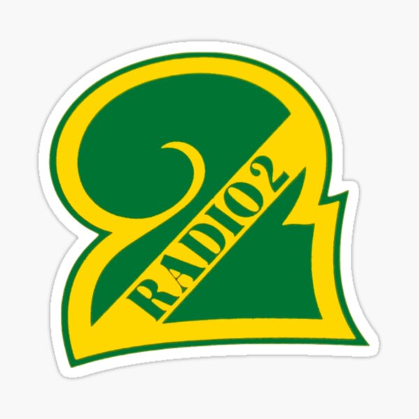 "Radio 2 Retro logo" Sticker for Sale by halibutgoatramb | Redbubble