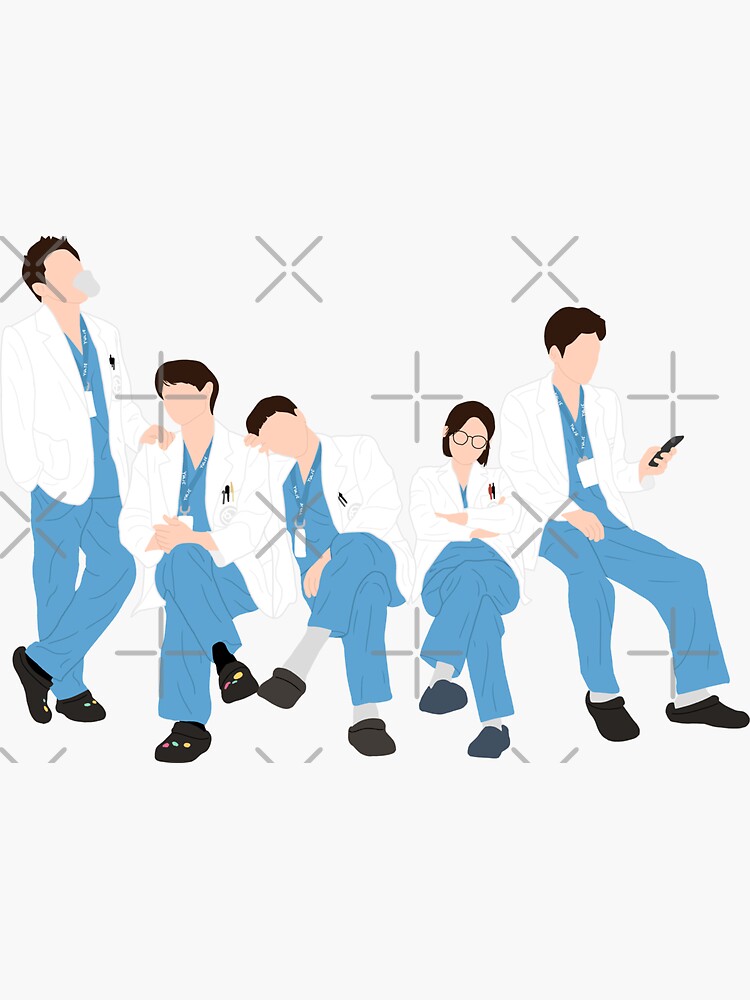 "Hospital Playlist" Sticker for Sale by dindastickers | Redbubble