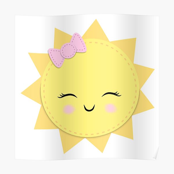 "Happy Sun" Poster for Sale by ArteAnnie | Redbubble