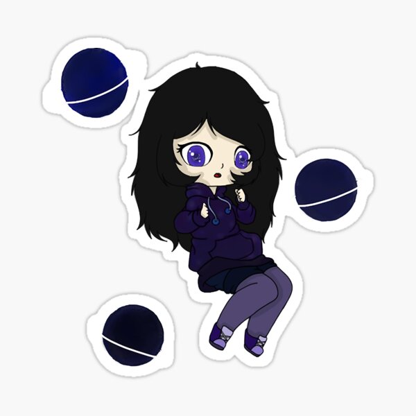 "Galaxy girl chibi " Sticker for Sale by Castiglione | Redbubble
