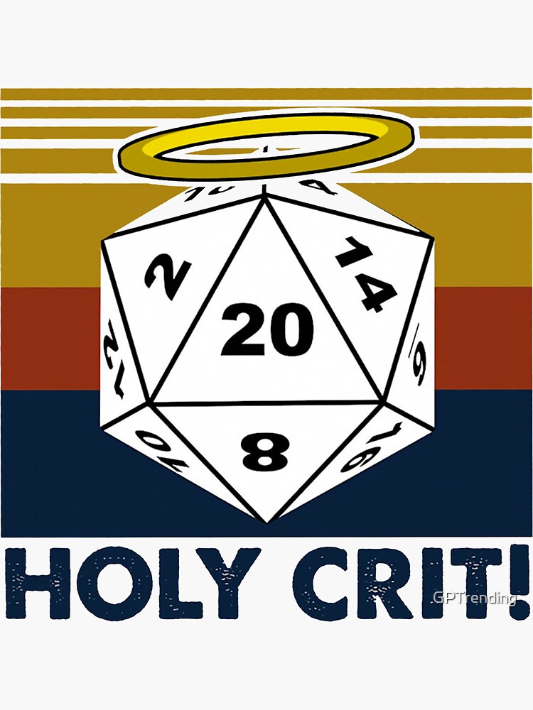 "DUNGEON HOLY CRIT VINTAGE" Sticker for Sale by GPTrending | Redbubble