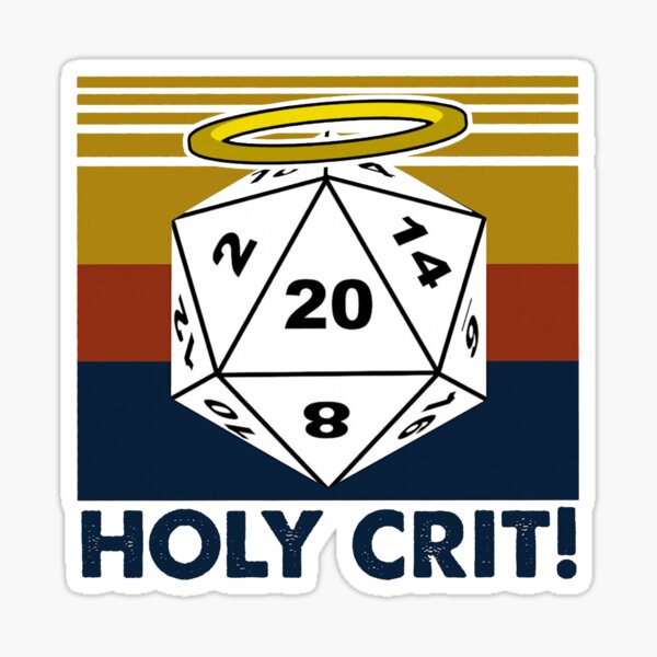 "DUNGEON HOLY CRIT VINTAGE" Sticker for Sale by GPTrending | Redbubble