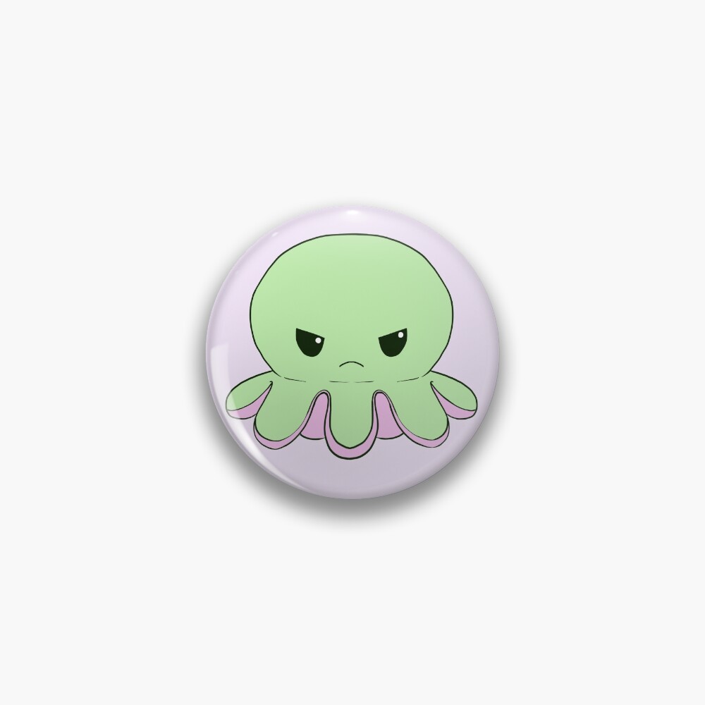 "Angry Octopus - Green | Reversible Octopus" Sticker for Sale by ...