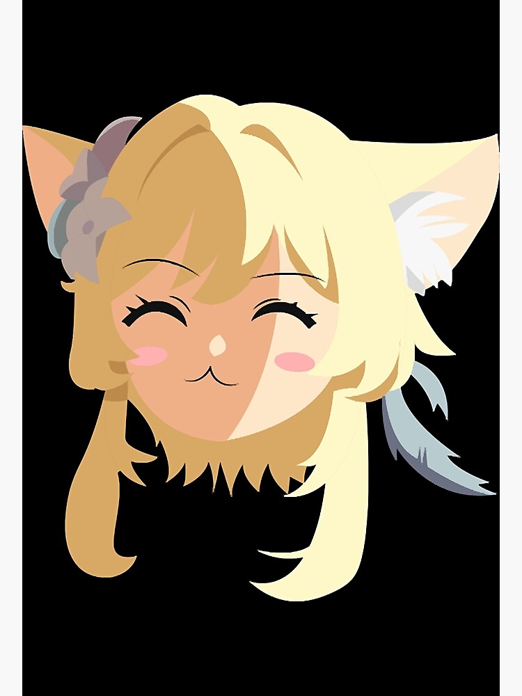 "Lumine cat genshin impact " Art Print by Gerbino95 | Redbubble