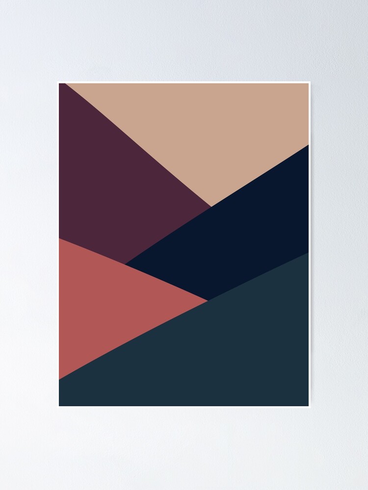 "Abstract Angles" Poster by ThePaperStar | Redbubble