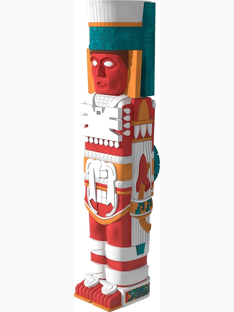 "Atlantean Toltec in color" Art Print by ocelotlcalli | Redbubble