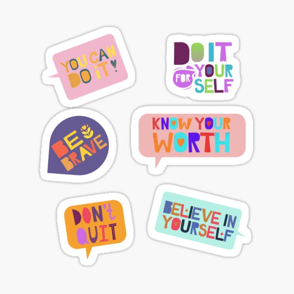 "Self motivational quotes" Sticker for Sale by Shvetabattar | Redbubble