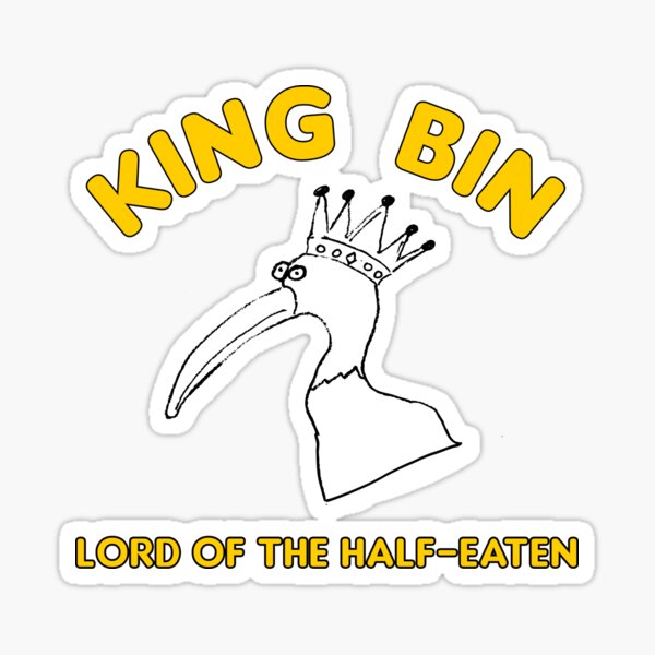 "King Bin Chicken " Sticker for Sale by McBinChicken | Redbubble