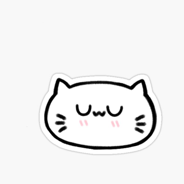 Uwu Cat Sticker For Sale By Serapheruu Redbubble