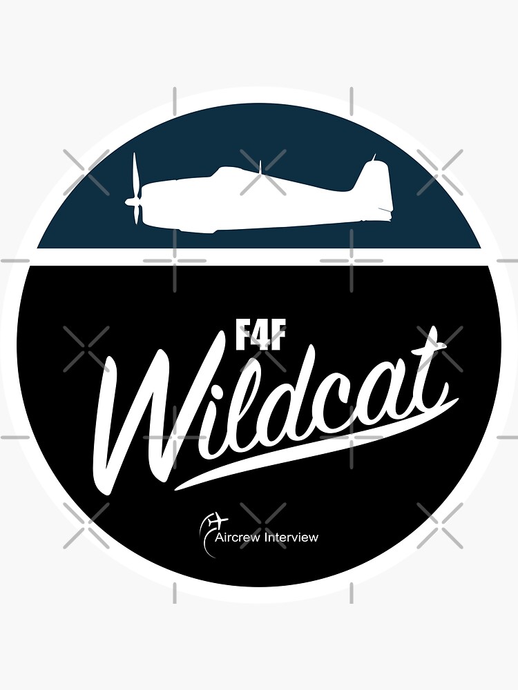 "F4F Wildcat" Sticker for Sale by ACInterview | Redbubble