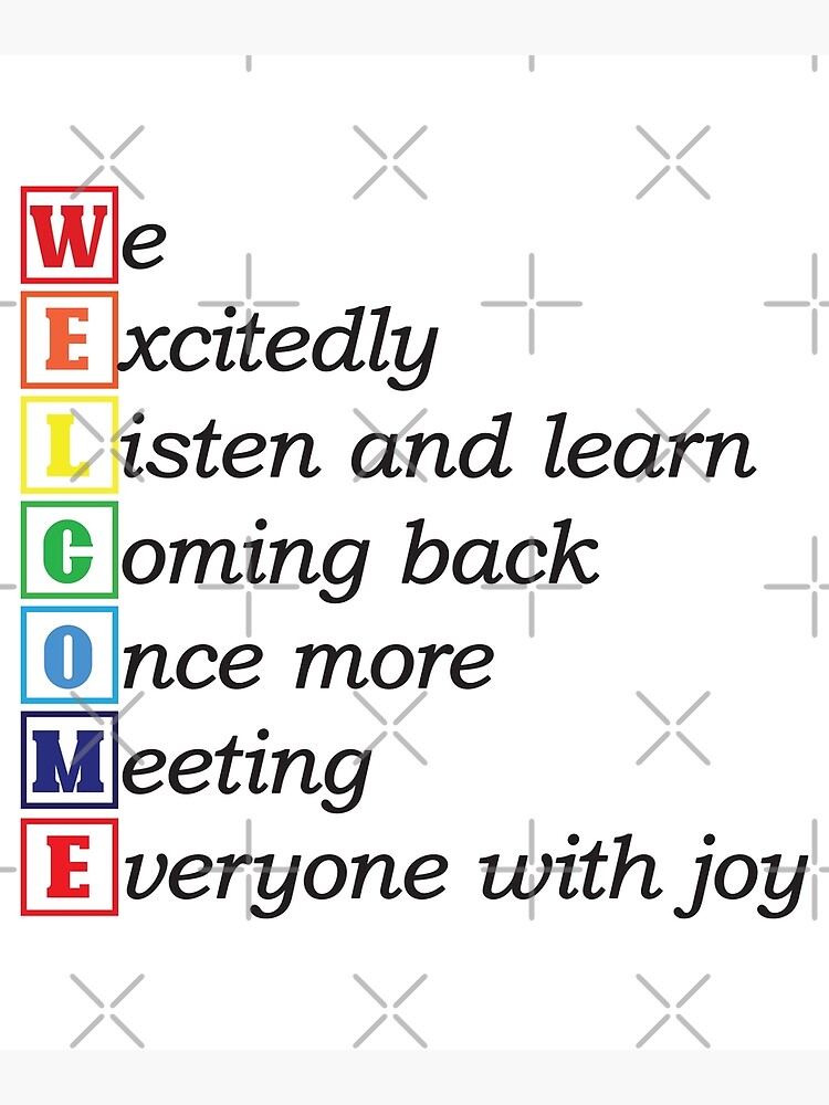 "acrostic poems back to school" Poster for Sale by williamPham | Redbubble