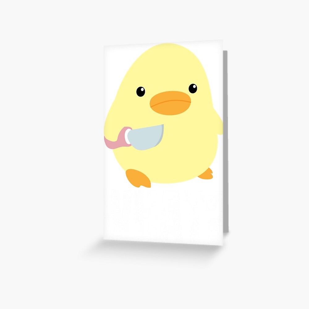 Tarjetas de felicitación «Canard mignon avec couteau memes poussin ...