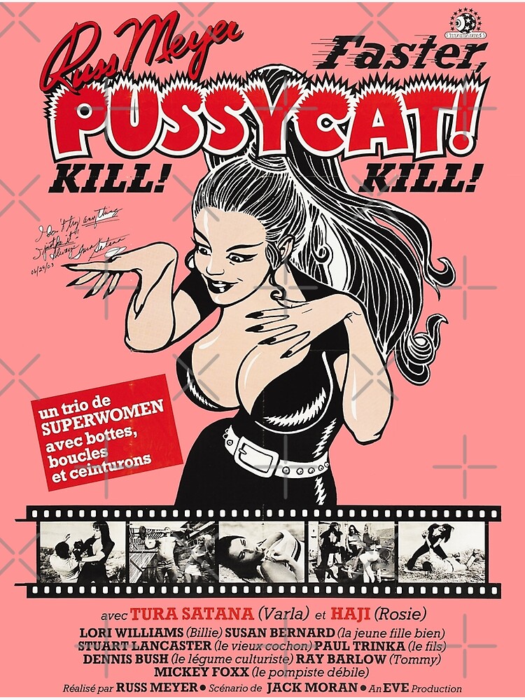 Faster Pussycat Kill Kill Weird Russ Meyer Movie Poster By