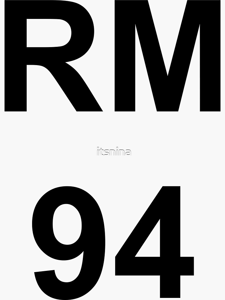 "RM 94" Sticker for Sale by itsnina | Redbubble