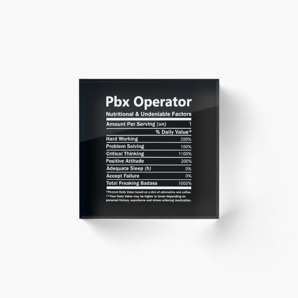 "Pbx Operator T-Shirt - Ernährungs- und unbestreitbare Faktoren ...