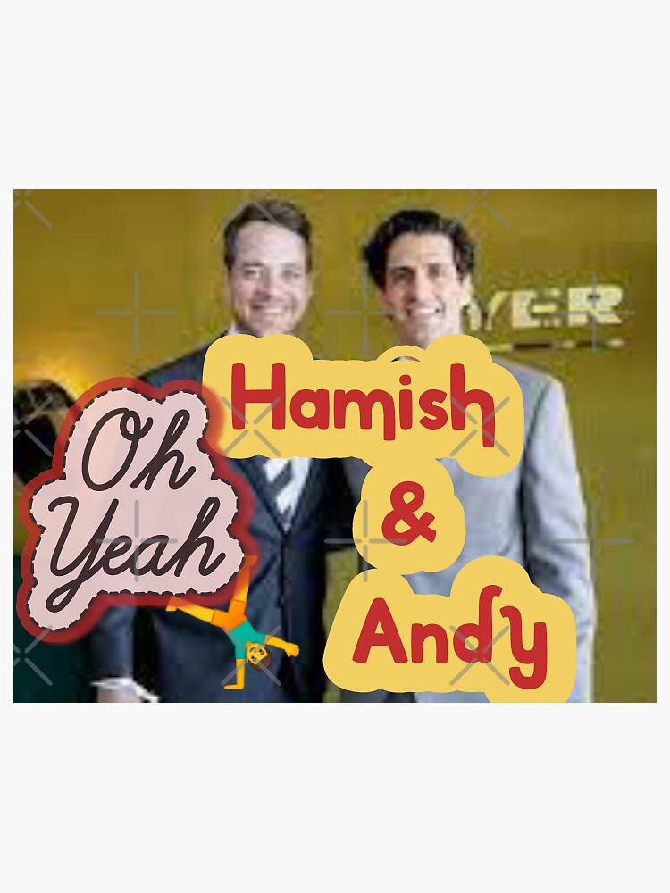 "Hamish and Andy stickers" Sticker for Sale by Bhagwan6440Kale | Redbubble
