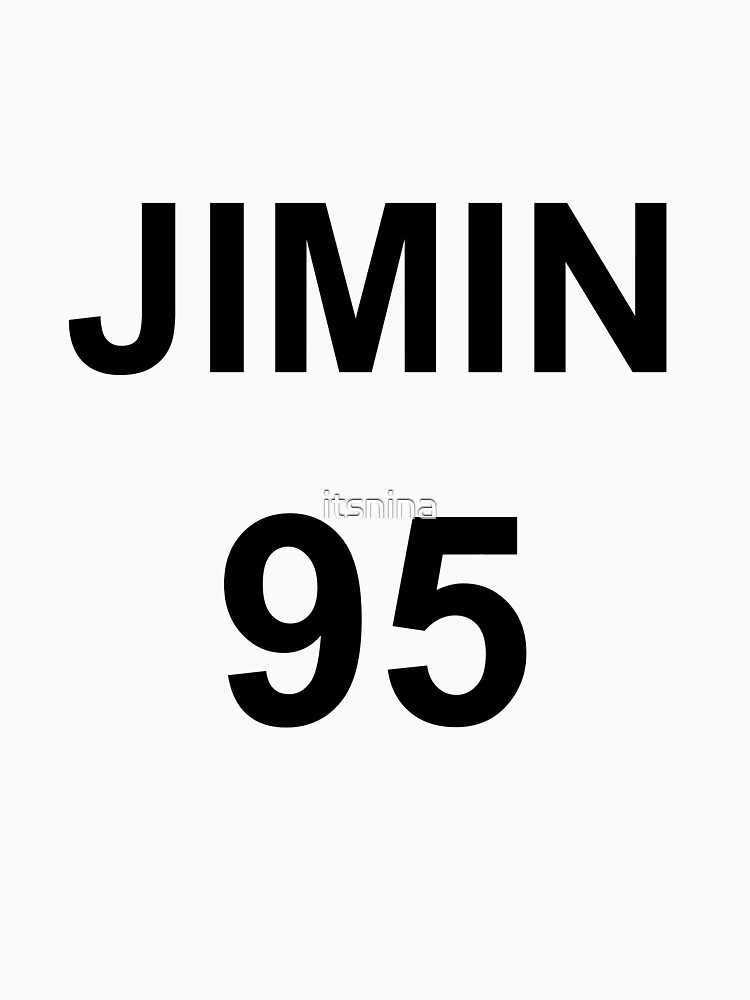 "JIMIN 95" T-shirt for Sale by itsnina | Redbubble | park jimin t ...