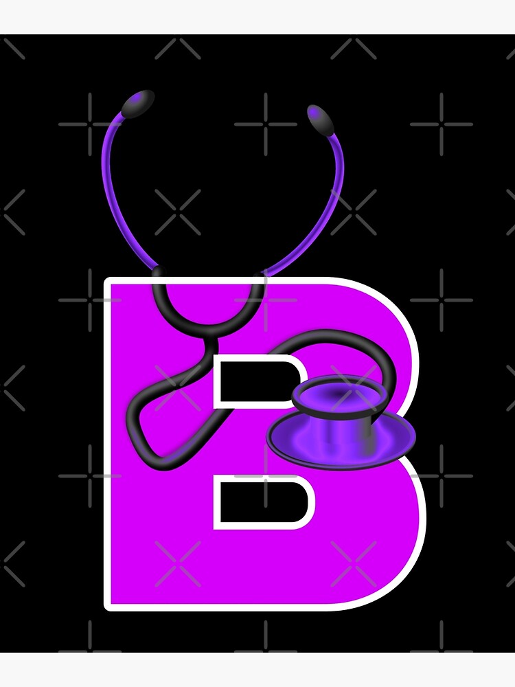 "md, doctor, letter B, alphabet" Poster for Sale by doctors-apparel ...