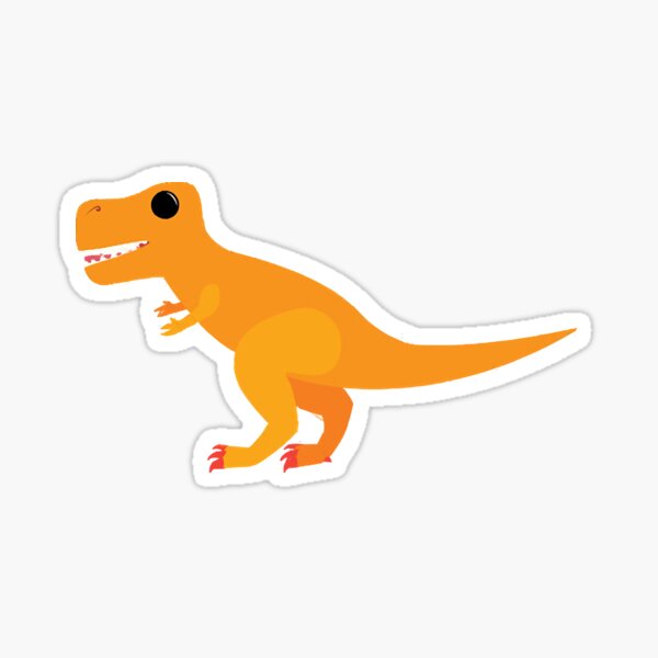 "Happy T-Rex " Sticker by hyFabio19 | Redbubble