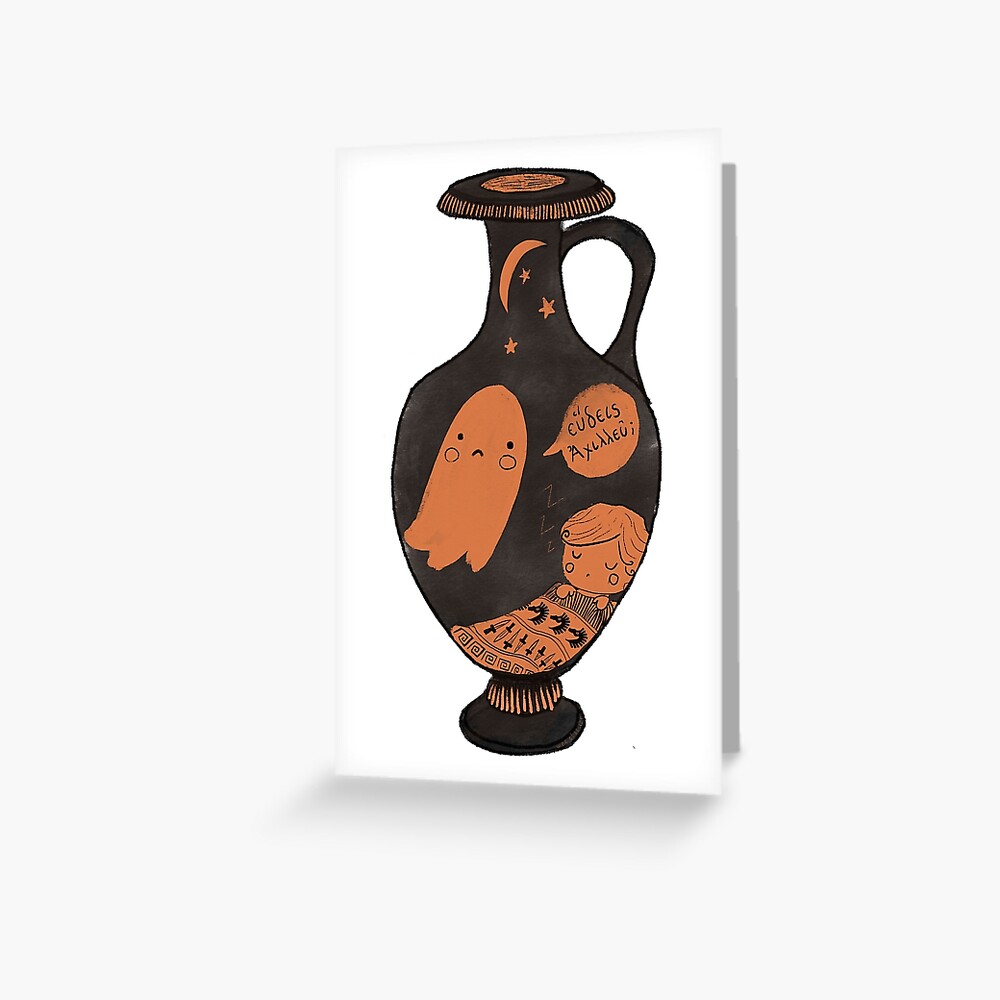 "Patroclus’ Ghost Visits Achilles" Greeting Card for Sale by wee ...