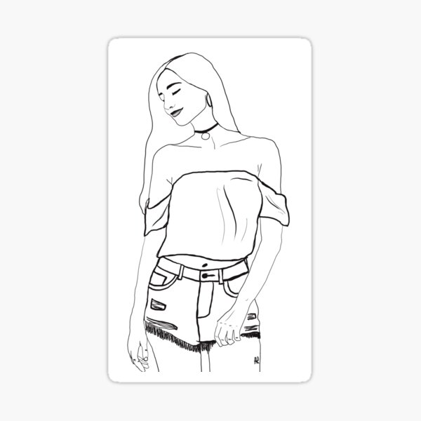 "Girl T" Sticker for Sale by FENDYonline | Redbubble