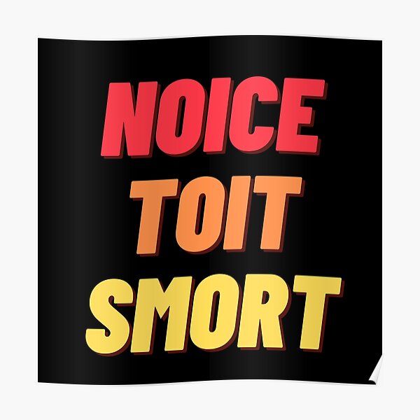 "Noice Toit Smort - Jake peralta - Brooklyn 99" Poster by nipsday ...